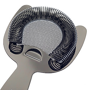 Barfly Fine Mesh Spring Strainer, Black