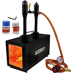 Double Burner Gas Propane Forge Furnace Blacksmith Knife making Farriers