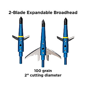 Swhacker Levi Morgan Series 2-Blade Broadhead 2" 100 Grain Pack of 3