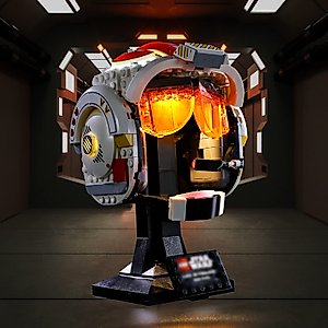 Vaodest LED Light for Lego 75327 Luke Skywalker Red 5 Helmet Set,Design and Configuration Compatible with Model 75327 (LED Light Only, Not Building Block Kit)