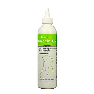 Vet One Aurocin CM - Ear Cleanser w/Aloe (Cucumber Melon Scent) 8 oz