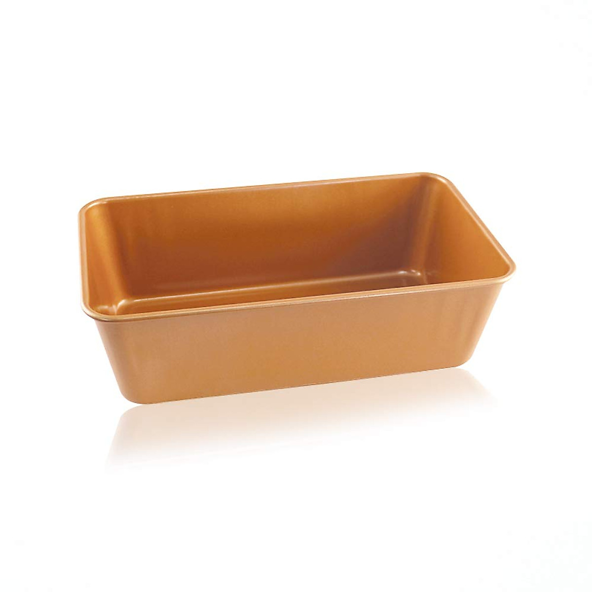 Non-Stick Meatloaf Pan 2-Piece Healthy Meatloaf Set Copper Coating With Removable Tray Drains, Oven and Dishwasher Safe (COPPER MEATLOAF PAN)