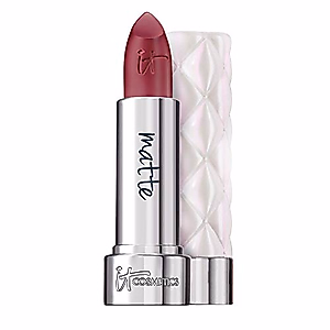 IT Cosmetics Pillow Lips Lipstick, Like a Dream - Red Plum with a Matte Finish - High-Pigment Color & Lip-Plumping Effect - With Collagen, Beeswax & Shea Butter - 0.13 oz