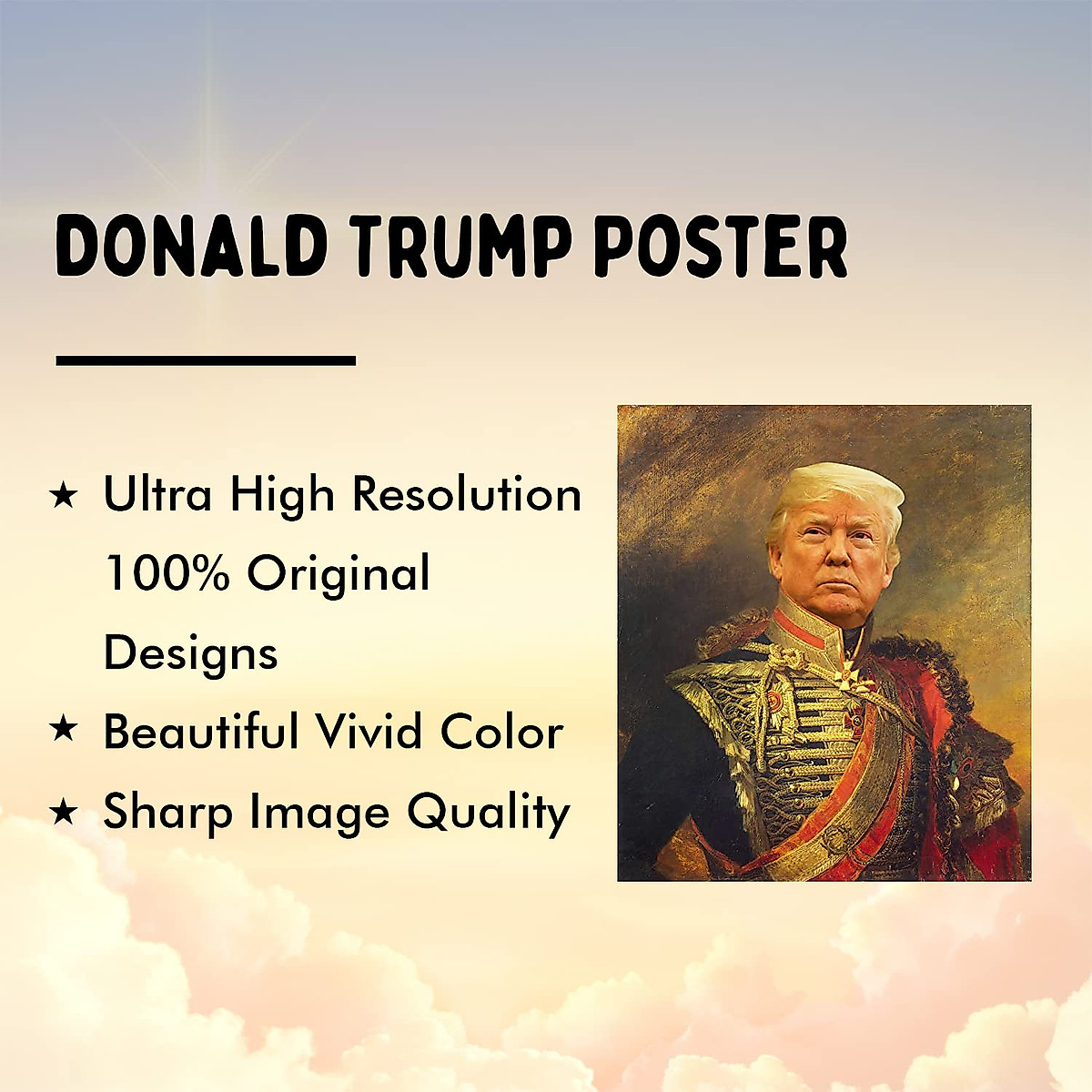 Poster - Celebrity Art - Faux Oil Painting Print - Novelty Pop Culture Artwork Gift