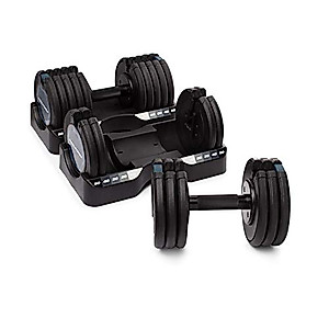 ProForm 50 lb. Select-a-Weight Dumbbell Pair, Black