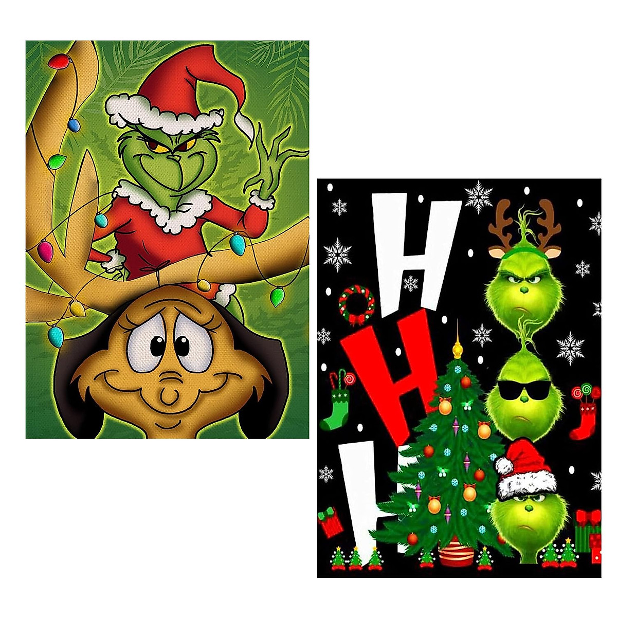 Akahllc 2 Pack Christmas Diamond Painting Kits,Christmas Diamond Art Kits for Adults Beginners,5D Christmas Gem Painting Kits for Gift Home Wall Decor(12X16 inch)