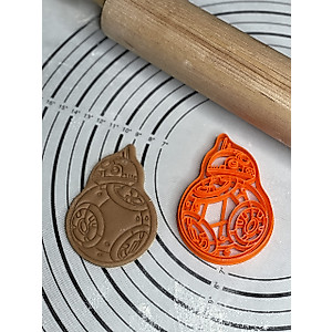 Premium Star Wars Exclusive BB-8 BB8 Cookie Cutter Mold 4.5-Inch-Scale Produced by 3D Kitchen Art