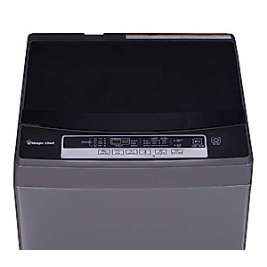 Magic Chef MCSTCW16S4 Stainless Steel 1.6 Cu. Ft. Compact Top-Load Washer