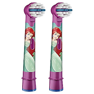 Oral-B Kids Extra Soft Replacement Brush Heads featuring Disney Princesses, Ages 3+, 2 count
