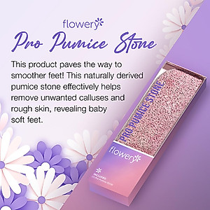 Flowery Pro Pumice Stone, 1-Pack