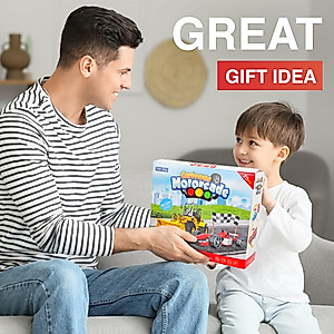 Mini Cars for Toddlers - Set of 20 Pull Back Race Cars and Construction Trucks and Cars for Toddlers Age 3+