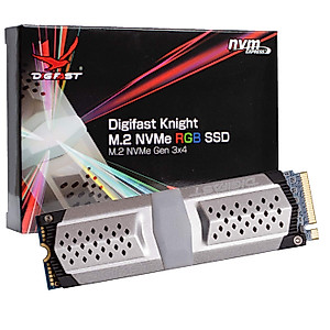 Digifast Knight 1TB M.2 NVMe RGB SSD, PCIe Gen 3x4 M.2 2280 Solid State Drive with Read 3470 MB/s, Write 3000 MB/s