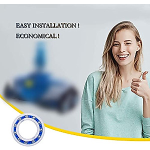 AMI PARTS Wheel Ball Bearings Replacement Part Compatible with180/280 Pool Cleaner Part C-60 C60 (8 Pack)