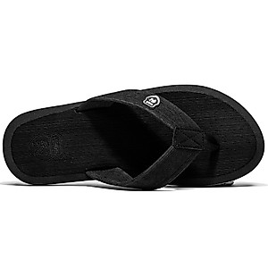 NewDenBer Women's Black Flip Flops Thong Sandals Comfortable Beach Sandal size 8