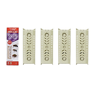 $averPak 4 Pack- 4 JT Eaton Stick-A-Fly Glue Fly Stick Traps