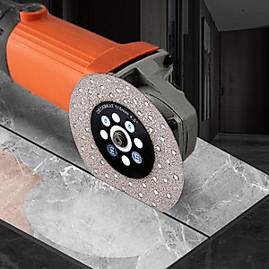 4-1/2inch Diamond Grinding Wheel Disc, Dry Cutting Diamond Blade for Angle Grinder with Dual Diamond Coverage and 5/8-11 Arbor Adaptor, Precision Cuts Grinding Polishing Granite Marble Ceramic Tile