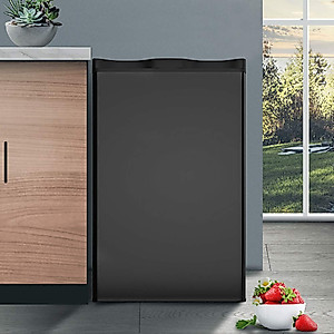 Safeplus Mini Dorm Compact Refrigerator, 3.2 Cu.Ft Compact Refrigerator Under Counter Refrigerator with Small Freezer Removable Glass Shelves - Drinks Food Beer Storage for Office Dorm or Apartment