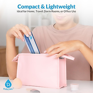 Pursonic Portable UV Toothbrush Sanitizer Case - Travel Toothbrush Sanitizer and Holder - Toothbrush Sanitizer with UV Light & Auto Shut Off Timer