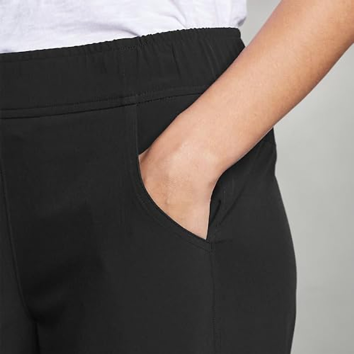 Eddie Bauer Women's Departure Ankle Pants, Black, X-Small