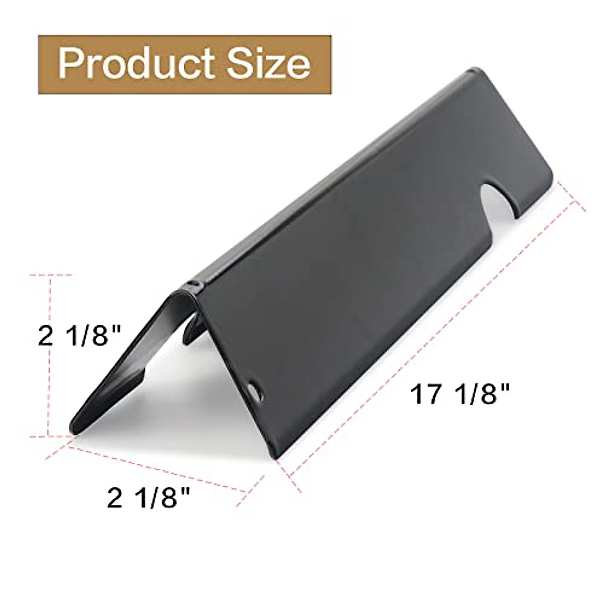 Plowo 66033 Flavorizer Bars & 66041 Heat Deflector Gas Grill Replacement Parts for Weber Genesis II E-410, Genesis II S-410, Genesis II LX E-440, Genesis II LX S-440