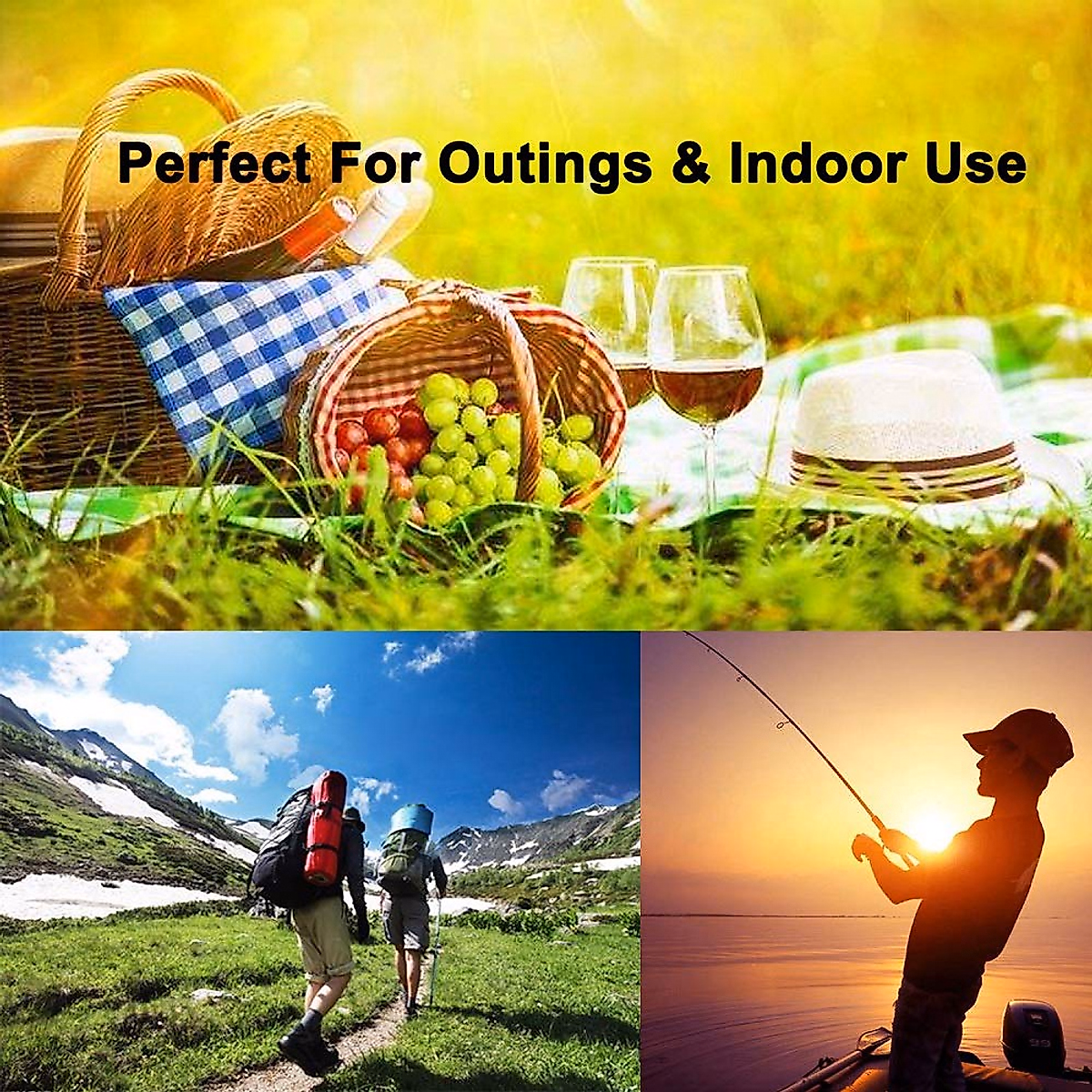 Avenoir Telescopic Portable Stool, Camping Retractable Folding Stool for Fishing, Hiking, Travel, Queuing, Gardening Max Load 397lb(Black)