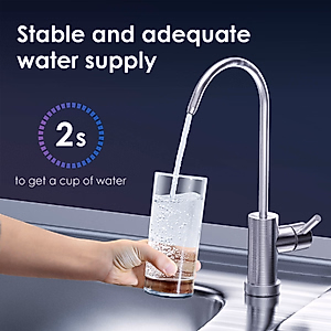 Watedrop Remineralization Replacement Filter AND WD-10UA Under Sink Water Filter System, NSF/ANSI 42 Certified, 8000 Gallons, USA Tech