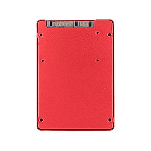 SSD Adapter Enclosure Kit, Aluminum Alloy SSD Adapter Enclosure Stable Durable for Home for Computer for Office Red