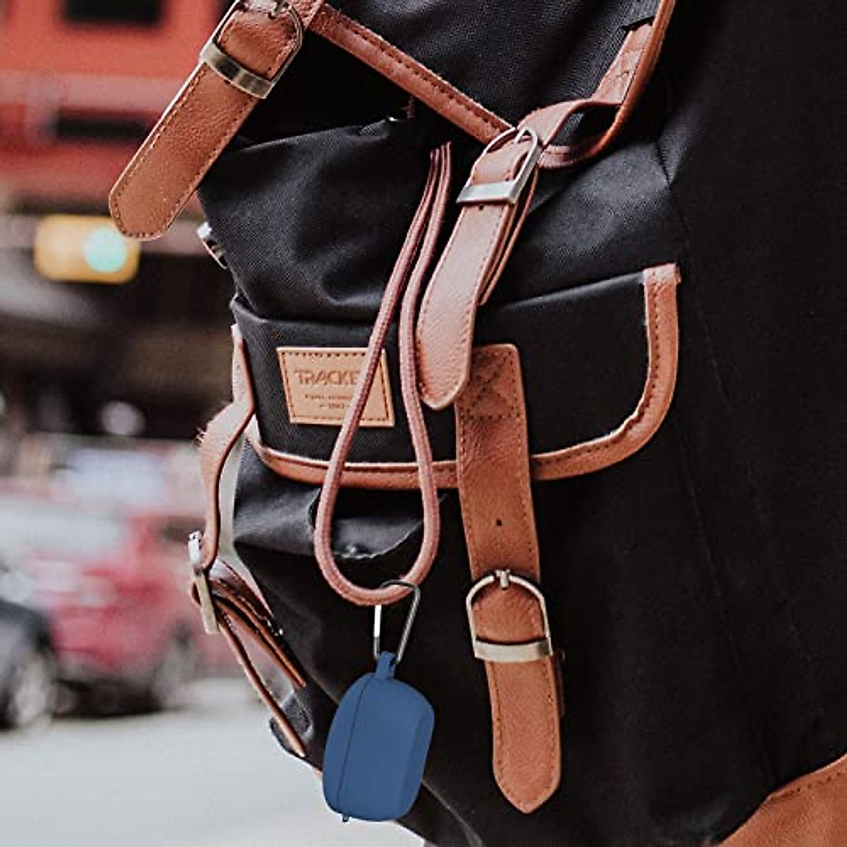 Geekria Silicone Case Cover Compatible with JBL Wave 100TWS, Vibe 100 TWS True Wireless Earbuds, Earphones Skin Cover, Protective Carrying Case with Keychain Hook, Charging Port Accessible (Blue)