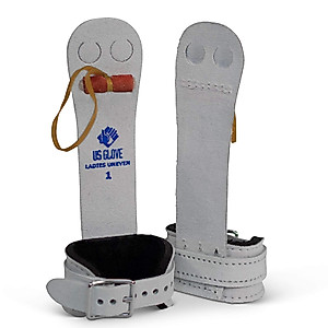 US Glove Women Hot Shot Uneven Bar Gymnastics Grips - Womens Gymnastics Bars Grips, Made in USA Gymnastics Uneven Bar Grips for Girls, Leather Gymnastics Equipment Grips, Single Buckle,Size 00(5" 3/8)