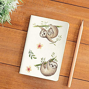 funlife 60 PCS Sloth Wall Decals Peel and Stick, PVC Woodland Animals Wall Stickers, Nursery Wall Décor Stickers for Kids Room Playroom Classroom Girls Bedroom