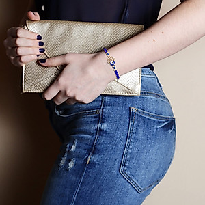 12 Pcs Evil Eye Bracelets Protection bracelet Mexican Bracelets Mal De Ojo Bracelets Evil Eye Jewelry Hamsa Bracelet Evil Eye Anklet Gold Evil Eye Bracelet for Women Girls Boys