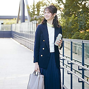 Zojirushi SM-WA36-HL One-Touch Stainless Steel Mug, Seamless, 0.36 L, Ice Gray