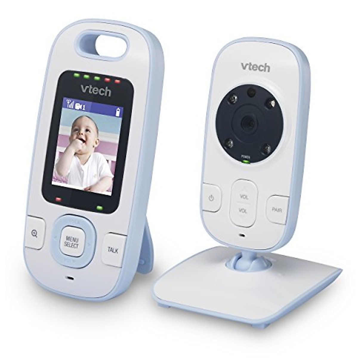 VTech BV73121BL Digital Video Baby Monitor with Full-Color and Automatic Night Vision, Blue