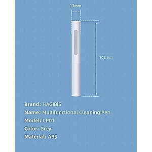 Hagibis Cleaning Pen for Airpods Pro 1 2 Multi-Function Cleaner Kit Soft Brush for Bluetooth Earphones Case Cleaning Tools for Lego Huawei Samsung MI Earbuds (White)