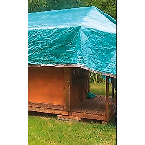 10' x 12' Foremost Tarp 11012 Brown/Green Dry Top Brown/Green 7-Mil Full Size Reversible Tarp