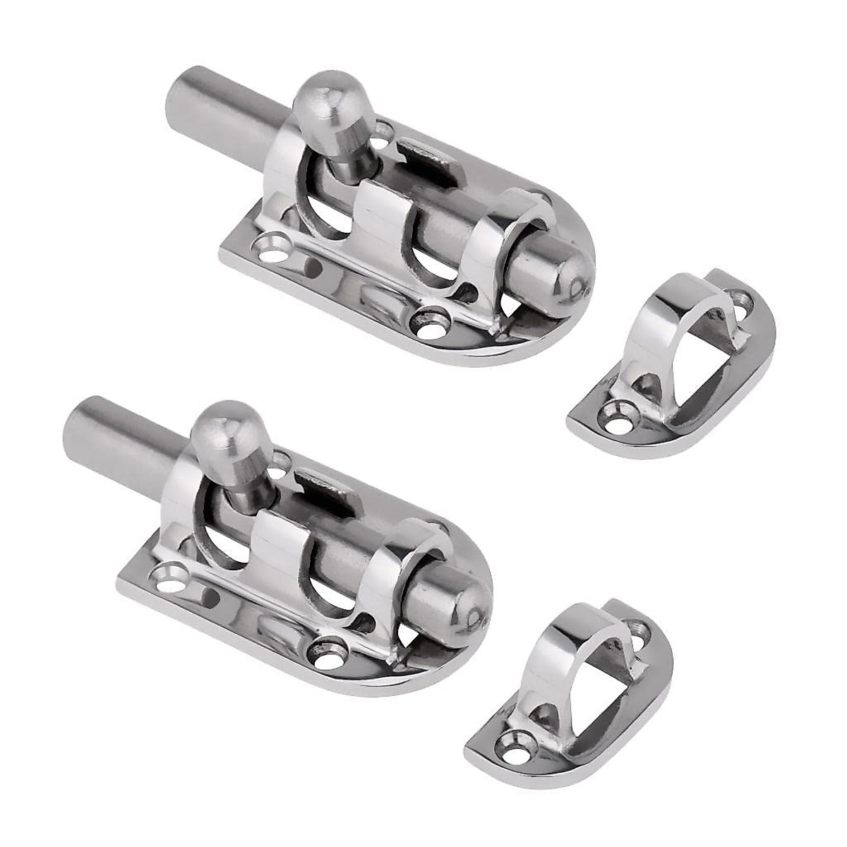 Dovewill Pack of 2 Boat/Marine Barrel Slide Bolt Door Cabin Latch Heavy Duty 316 Stainless Steel