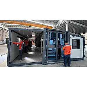 Prefab Expandable Folding Customizable Tiny Home Steel 20ft 30ft 40ft Luxury Prefab Villa Prefabricated Portable Home 1-3 Bedroom with Bathroom Living Room and Kitchen