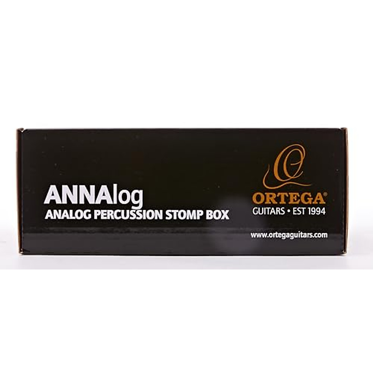 Ortega Guitars Analog Singer-Songwriter Stomp Box with Built-in Passive Piezo for Kick Sound, Natural (ANNALOG)