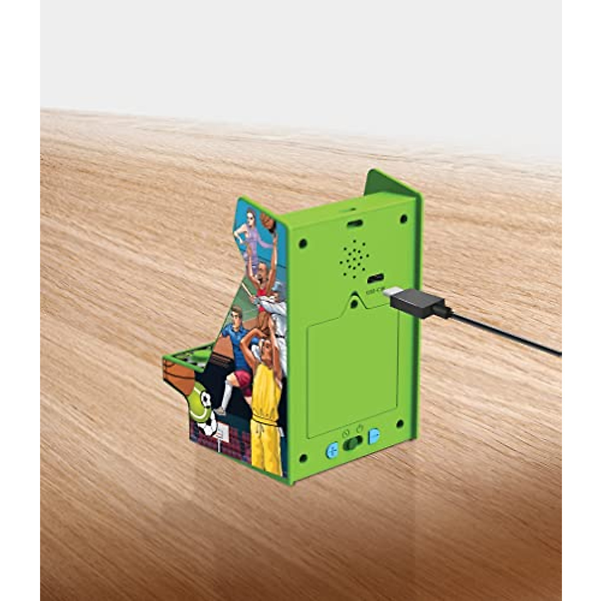 My Arcade All Star Stadium Nano Player- Portable Mini Arcade Machine with 207 Retro Games, 2.4" Screen, Green, Tiny Arcade