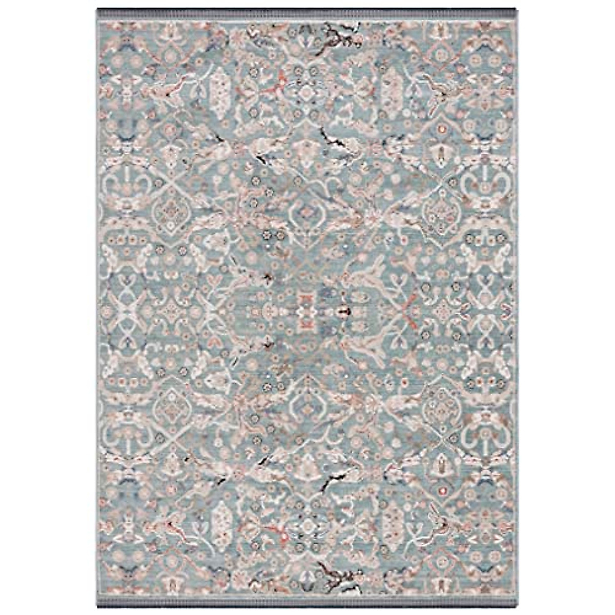 Safavieh Vivaldi Collection 4' x 6' Navy/Rust VIV596N Traditional Vintage Oriental Area Rug