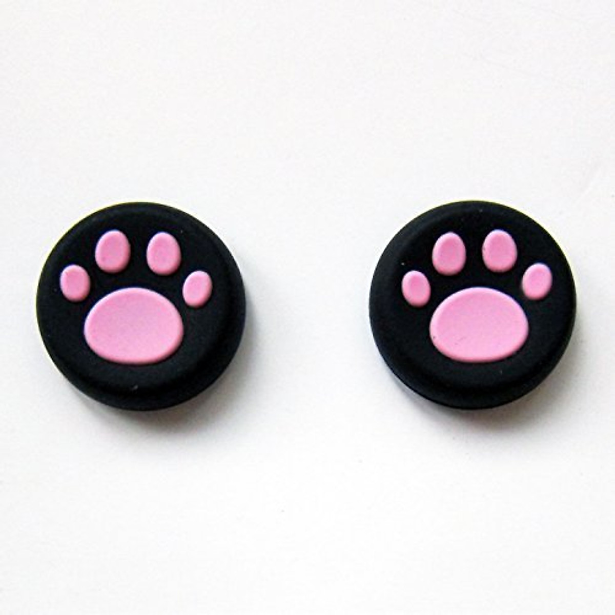Silicone Thumb Stick Grips Cap Cover Joystick Thumbsticks Caps for PS4 Xbox ONE Xbox 360 PS3 PS2 Cat Dog Paw 2PCS Pink