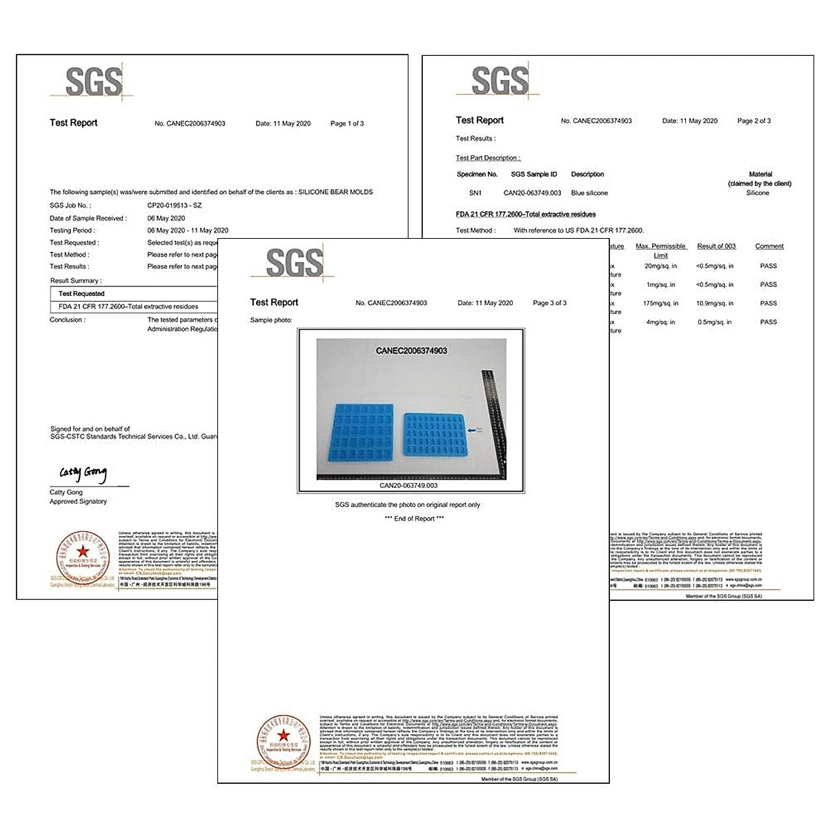 Gummy Bear Candy Molds Silicone - Chocolate Gummy Molds with 2 Droppers Nonstick Food Grade Silicone Pack of 4