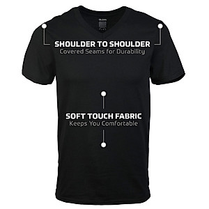 Gildan Men's V-Neck T-Shirts, Multipack, Style G1103, Black/Sport Grey/Charcoal (5-Pack), 2X-Large