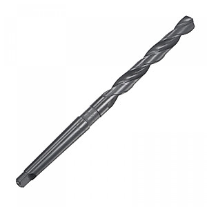 uxcell 11.7mm Twist Bit Jobber Drill Bit with MT1 Morse Taper Shank, 95mm Flute Length High-Speed Steel Black Oxide Taper Shank Drill Bits