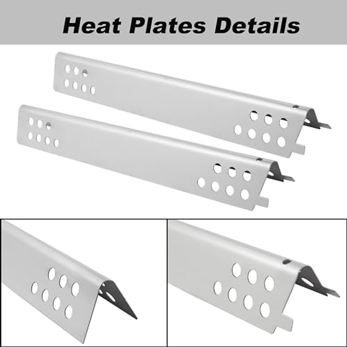 463347017 463342119 Grill Burner Heat Plates Replacement Parts for Charbroil 4 Burner 463377319 463376217 463376017 G470-0004-W1A Heat Tent G470-5200-W1 Char-broil Grill Parts Burner Tube Igniter Kit