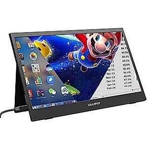 LILLIPUT Thin Portable LCD HD Monitor UMTC-1400 14 USB Type C Hdmi for Laptop,Phone,Xbox,Switch and Ps4 Portable LCD Gaming Monitor