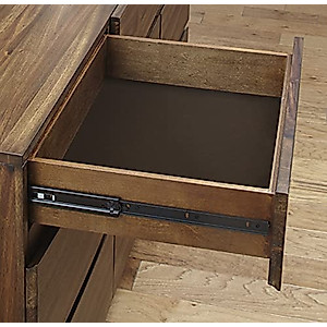 Modus Furniture Ocean Solid Wood 6-Drawer Dresser, Natural Sengon