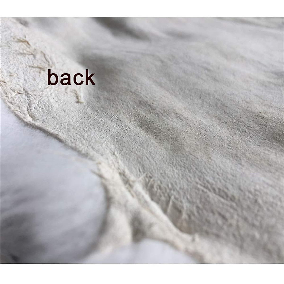 Natural White Craft Grade Rabbit Fur Pelt 10" by 14" with Sewing Quality Leather Soft Professionally Tanned 1PCS