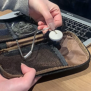 LIHIT LAB Lightweight Purse Hanger for Table, Bag Hanger, Purse Holder, Desk Hook for Gym, Restaurant, Office, Holds up to 11 pounds, 4" x 2'', Blue (A7595-8)