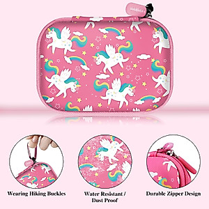 Leayjeen Kids Camera Case Compatible with Goopow/Mgaolo/CIMELR/Seckton/OZMI/Dylanto Kids Camera Toys and Children Digital Video Camera,Best Christmas and Birthday Gifts-Pink Unicorn(Case Only)